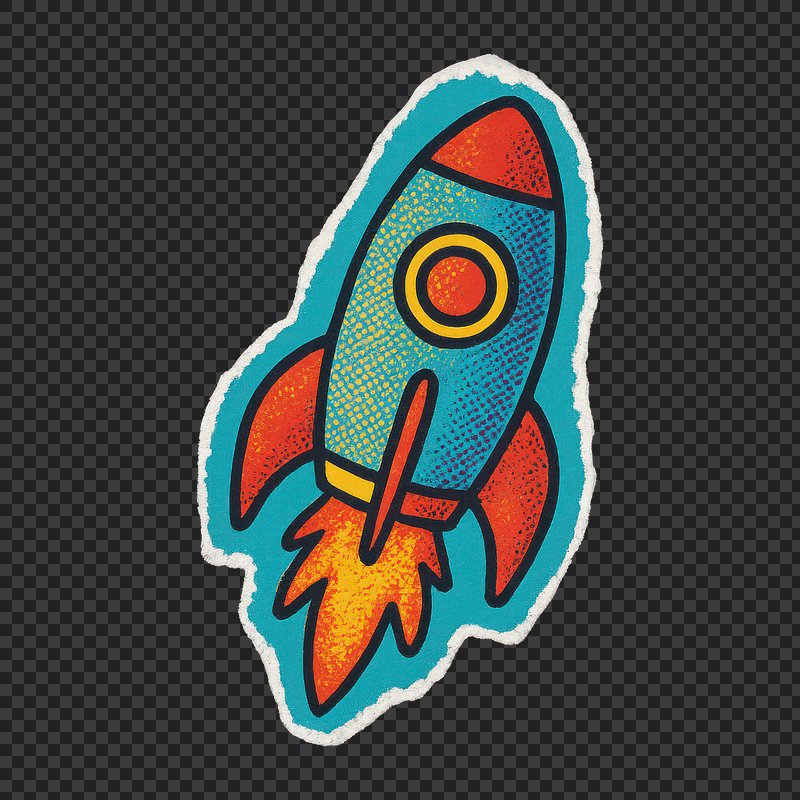 Transparent Cartoon Rocket Shadow Design Space Images | Free Photos ...