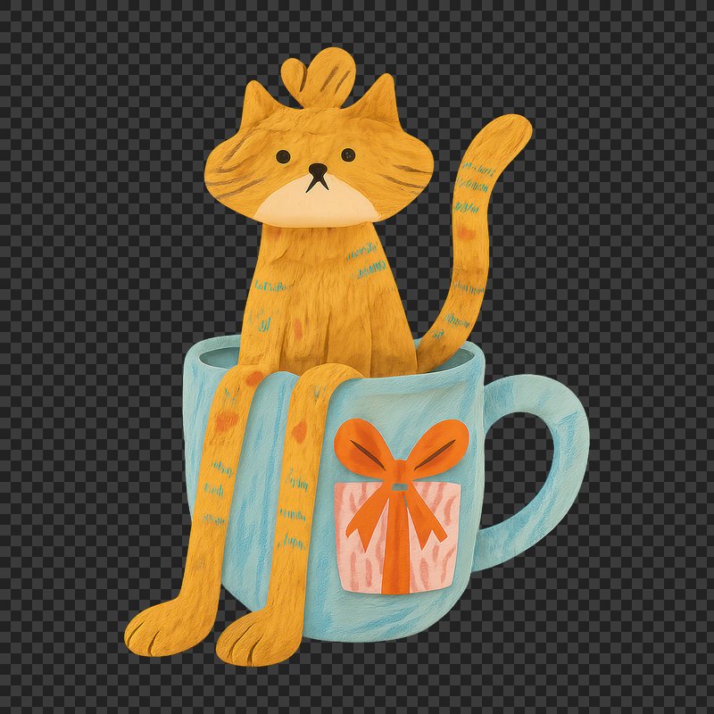 Orange+cat+animation Paper Images | Free Photos, PNG Stickers ...