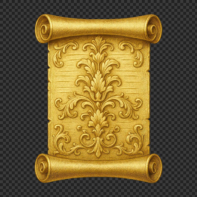PNG Ornate golden scroll design | Free PNG - rawpixel