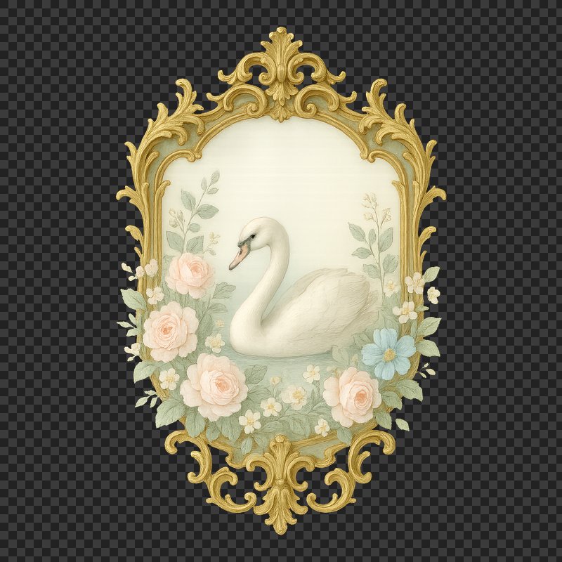 PNG coquette floral frame element | Free PNG - rawpixel