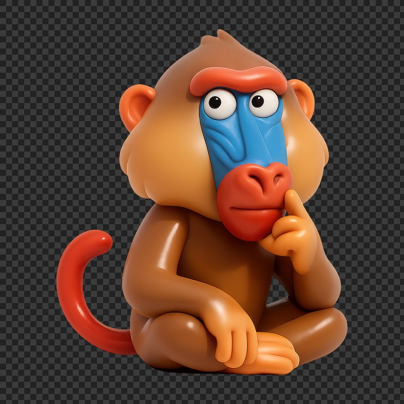 Thinking Monkey Images | Free Photos, PNG Stickers, Wallpapers ...