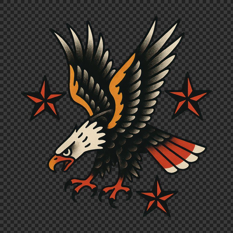 Eagle+tattoo Design Illustration PNG Images | Free Photos, PNG Stickers ...
