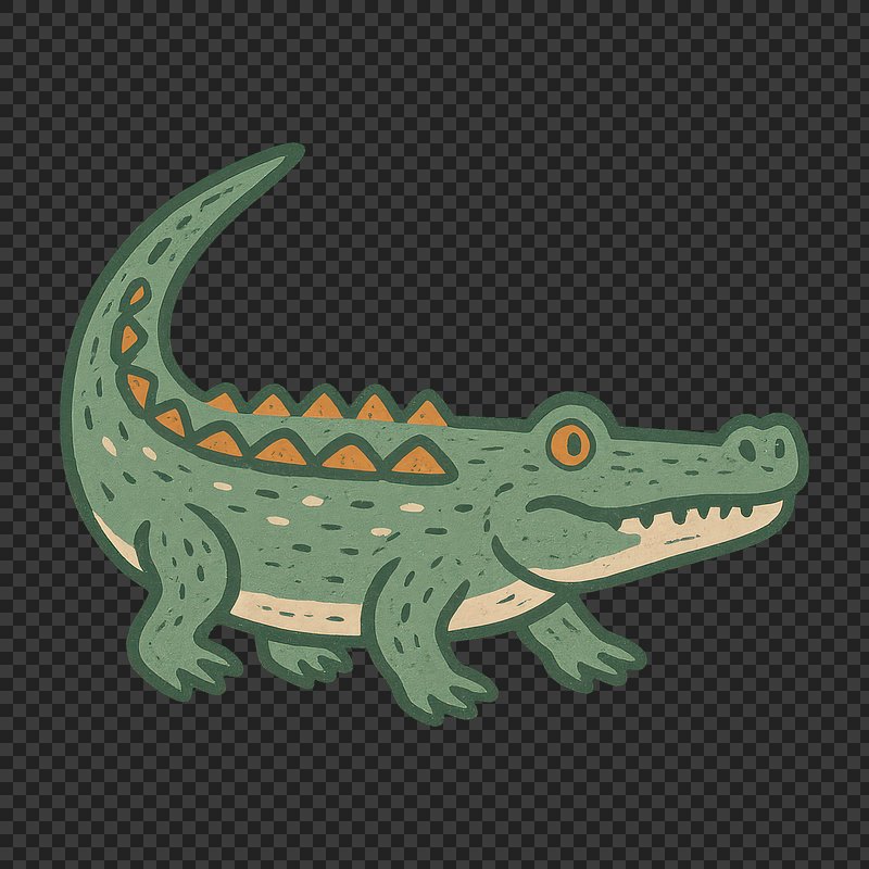 Alligator Reptile Crocodile Shadow Cartoon Images | Free Photos, PNG ...