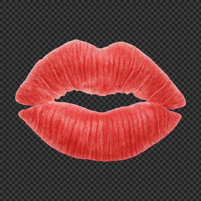 Red Lips Transparent PNG Background Images | Free Photos, PNG Stickers ...