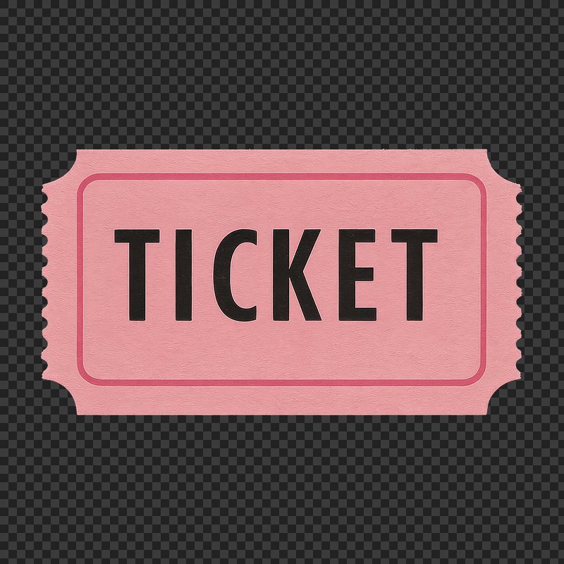 PNG Pink vintage ticket stub | Free PNG - rawpixel