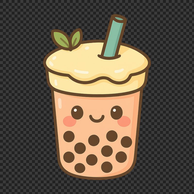 Boba Cartoon Shadow Background Transparent PNG Images | Free Photos ...