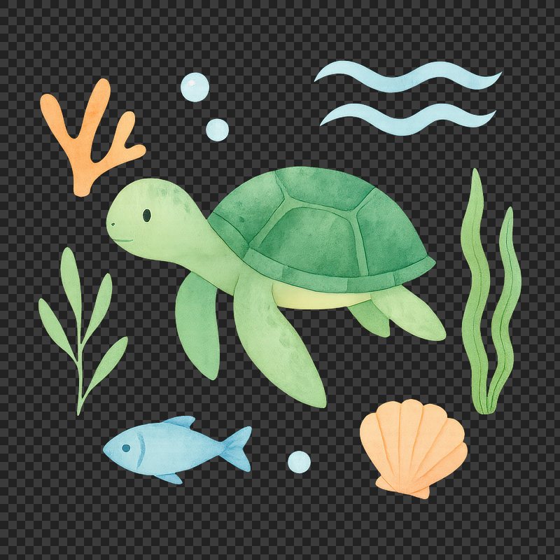 PNG Blue coquette turtle illustration | Premium PNG - rawpixel