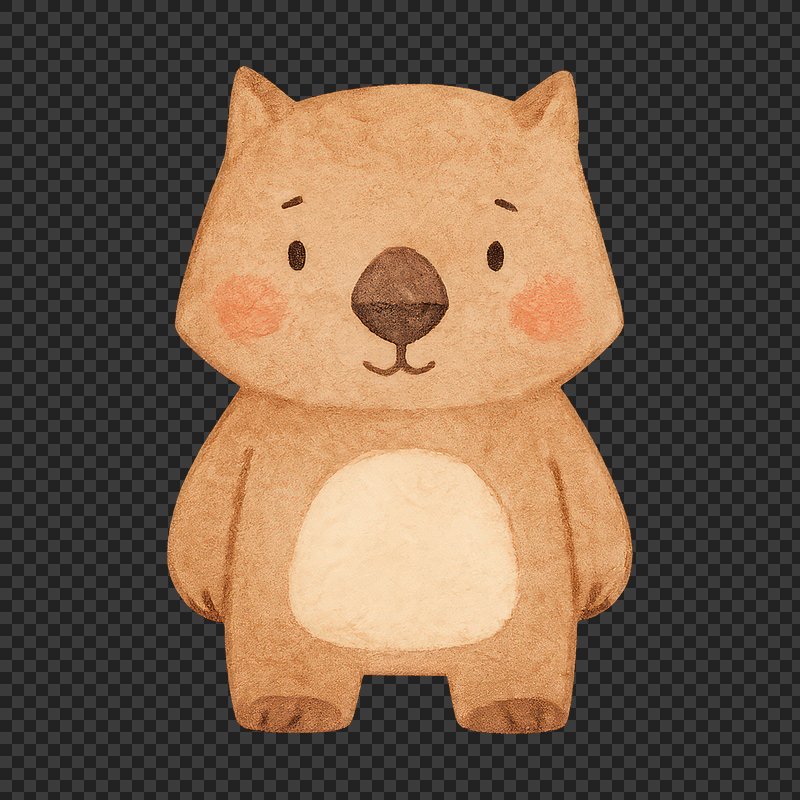 Wombat Cute PNG Images | Free Photos, PNG Stickers, Wallpapers ...