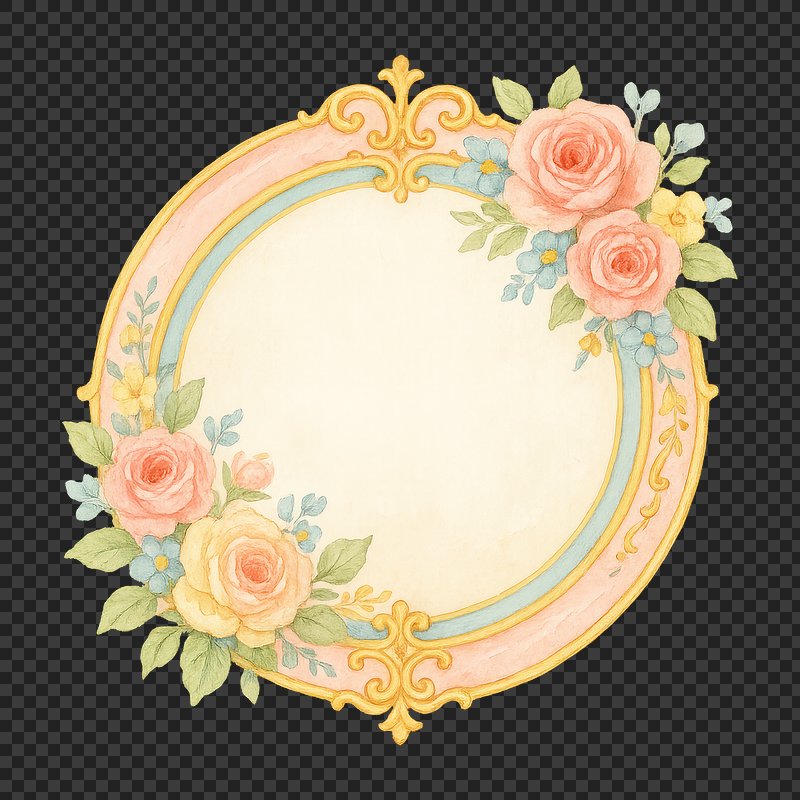 PNG Elegant floral ribbon frame | Free PNG - rawpixel