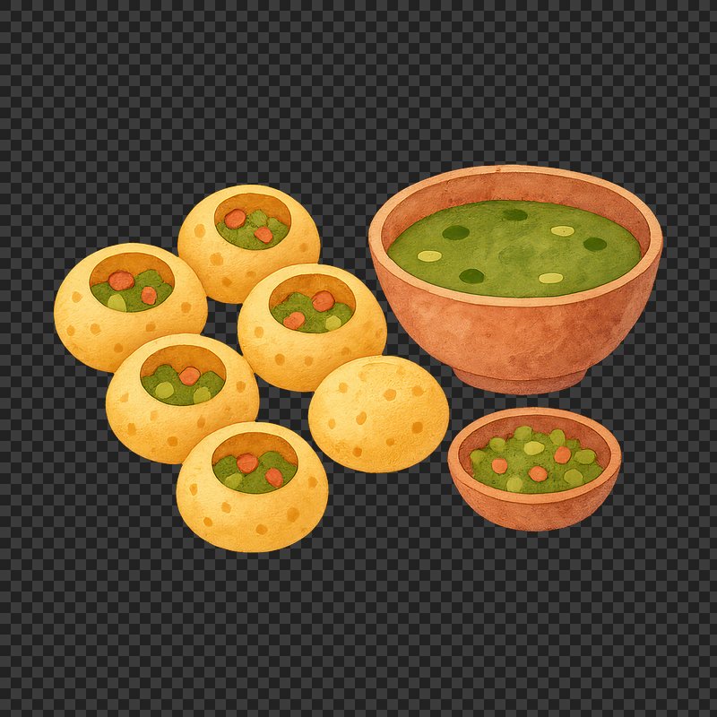 Pani Puri PNG Images | Free Photos, PNG Stickers, Wallpapers ...