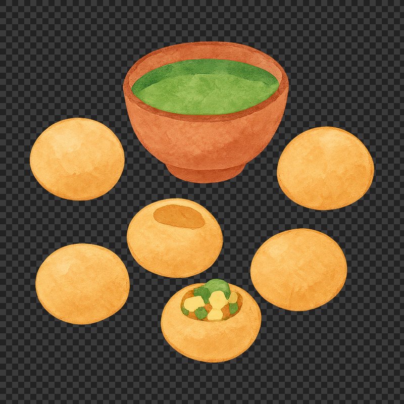 Pani Puri PNG Images | Free Photos, PNG Stickers, Wallpapers ...
