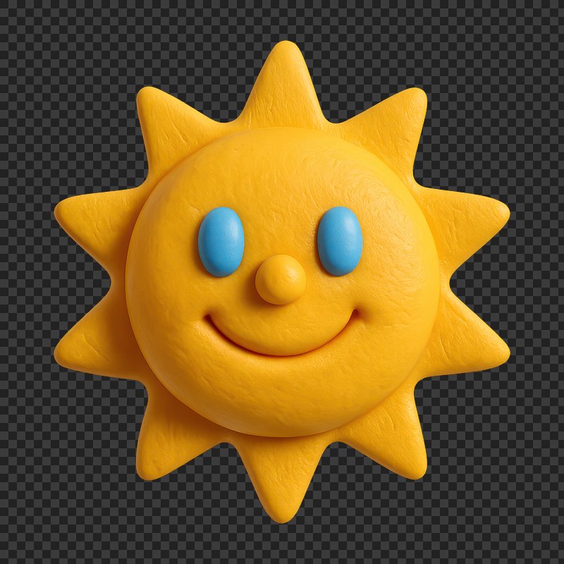 Cheerful sun with smiling face | Free Photo Illustration - rawpixel
