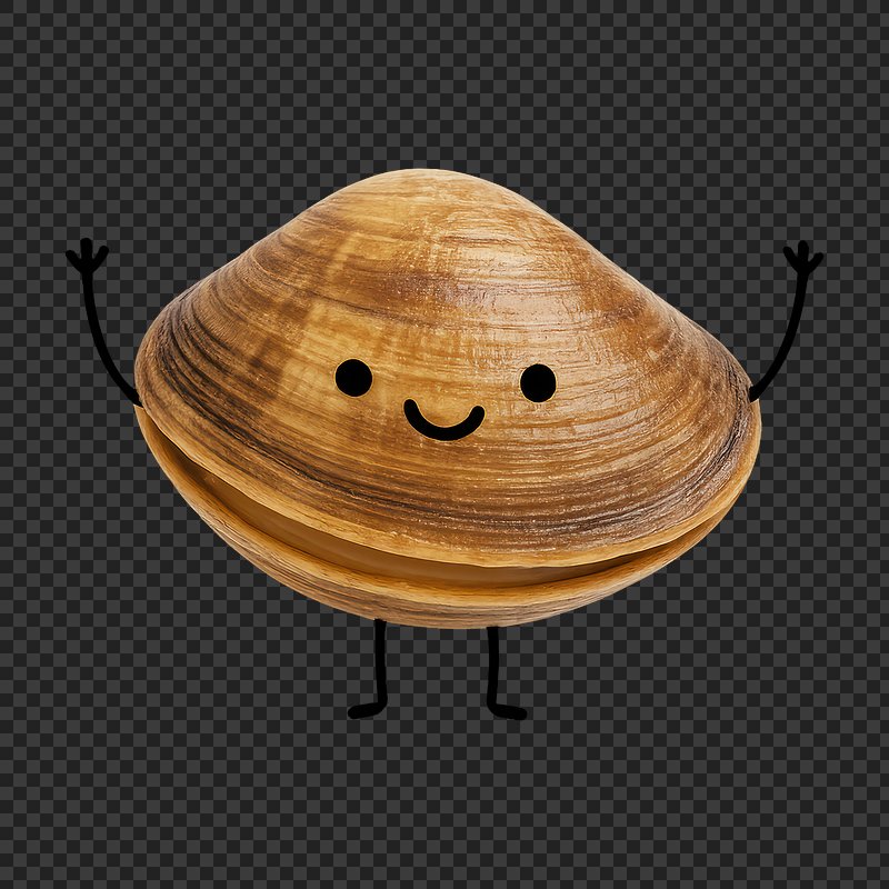 Clam Cartoon Animal Seashell Transparent PNG Images | Free Photos, PNG ...