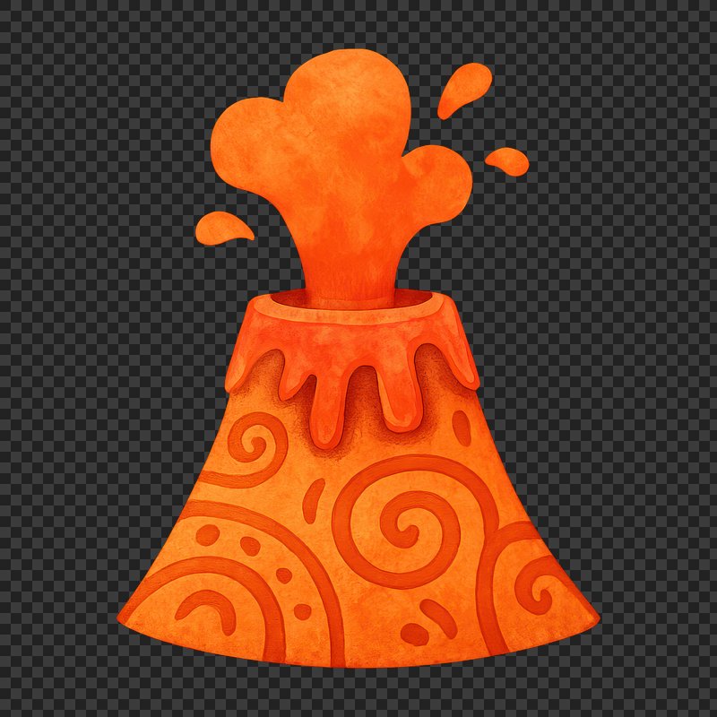 Cartoon Volcano PNG Images | Free Photos, PNG Stickers, Wallpapers ...