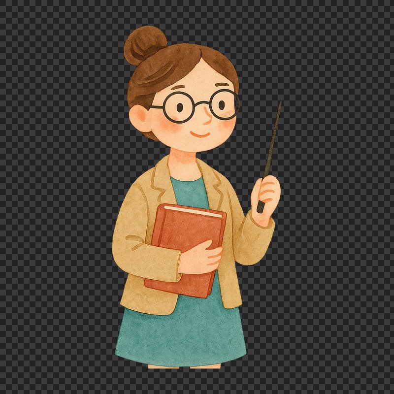 Professors Female Education Person Teaching Cartoon Images | Free ...