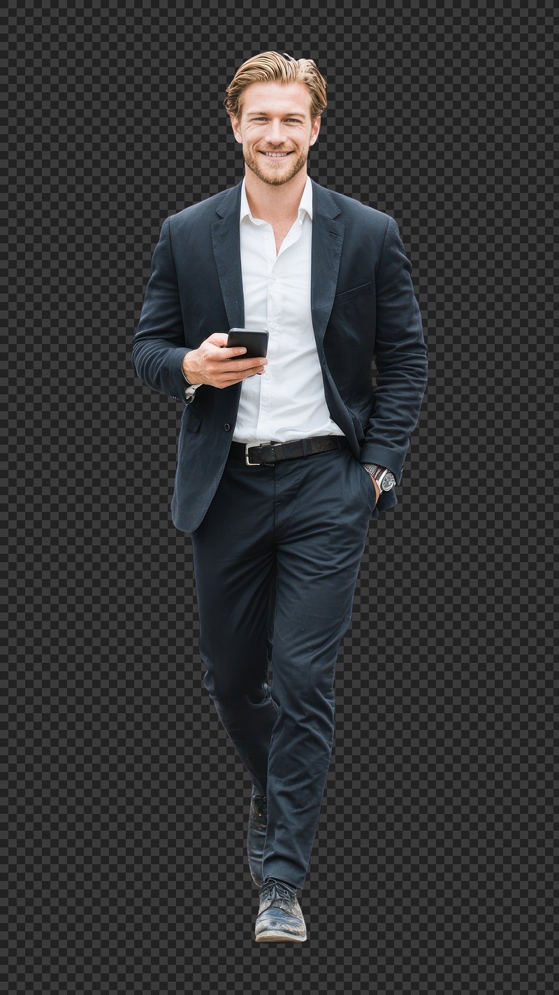 Confident businessman using smartphone | Free Photo - rawpixel