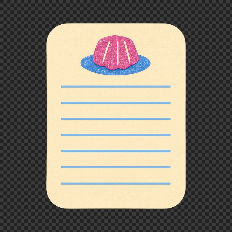Writing Recipe PNG Images | Free Photos, PNG Stickers, Wallpapers ...