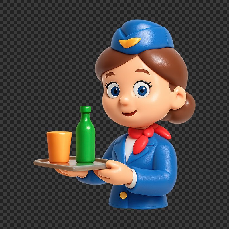 Flight Attendant Cartoon Images | Free Photos, PNG Stickers, Wallpapers ...