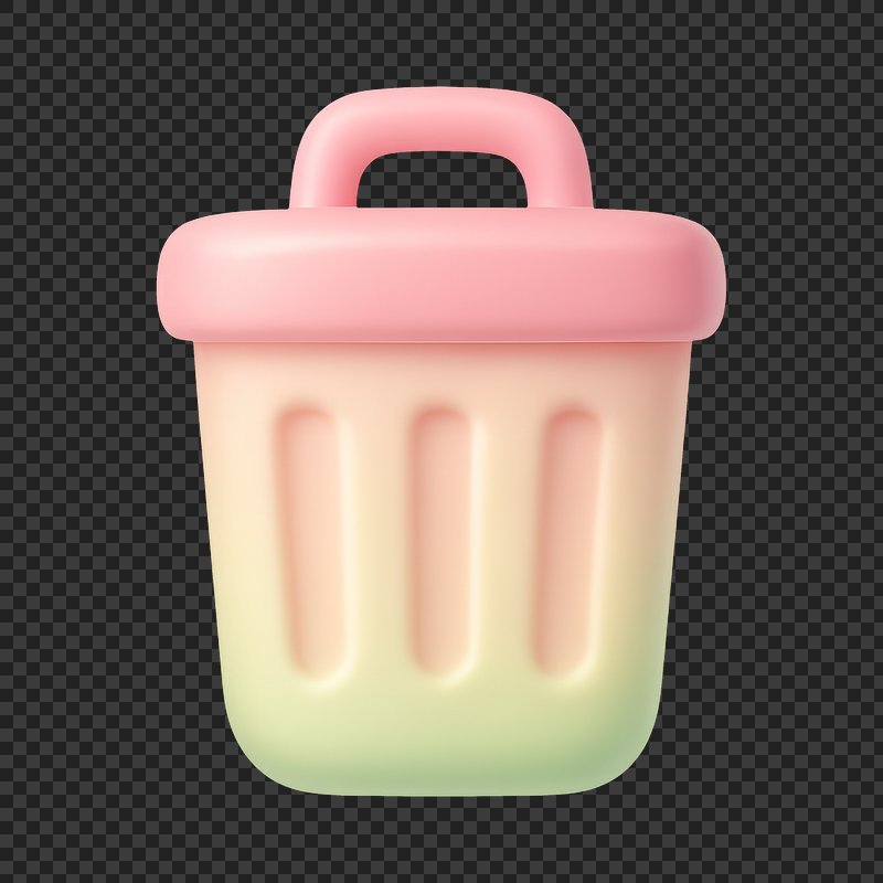 Cute+waste+bin Background Shadow Icon Aesthetic PNG Images | Free ...