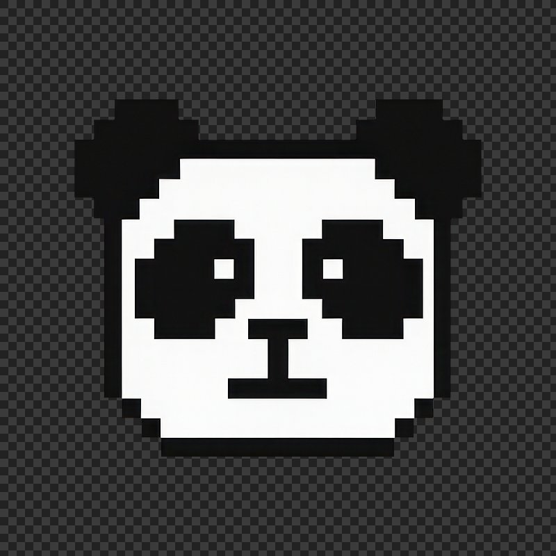 Pixel Art Panda Images | Free Photos, PNG Stickers, Wallpapers ...
