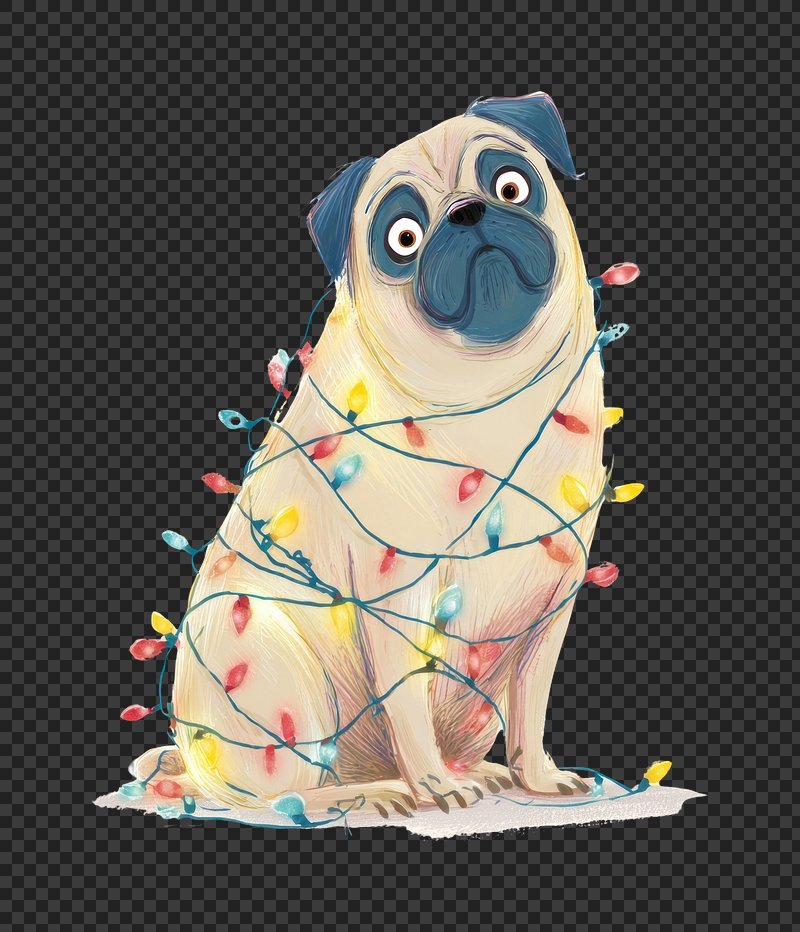 Christmas Pugs Images | Free Photos, PNG Stickers, Wallpapers ...