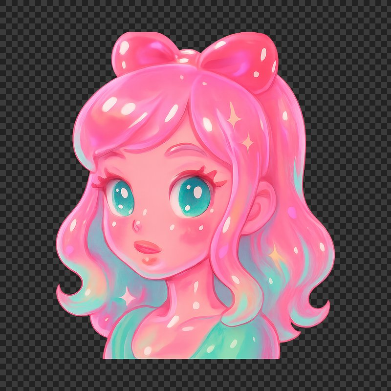 Anime+portraits Texture PNG Cute Style Images | Free Photos, PNG ...