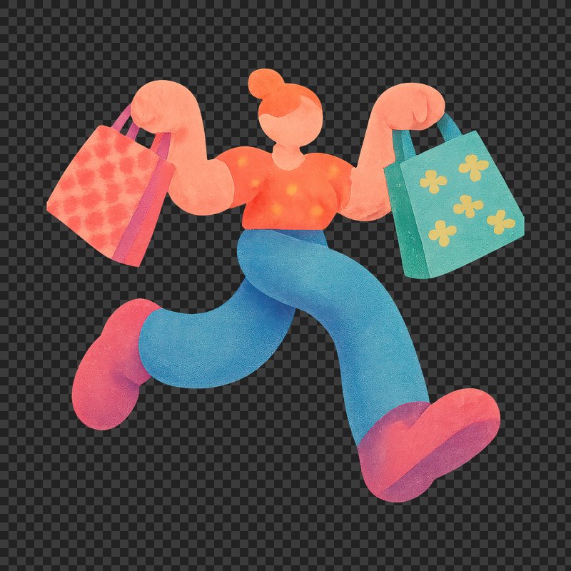 Shopping Girl Cartoon Texture Images | Free Photos, PNG Stickers ...