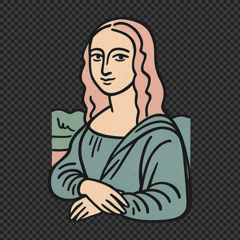 Cartoon Mona Lisa Images | Free Photos, PNG Stickers, Wallpapers ...