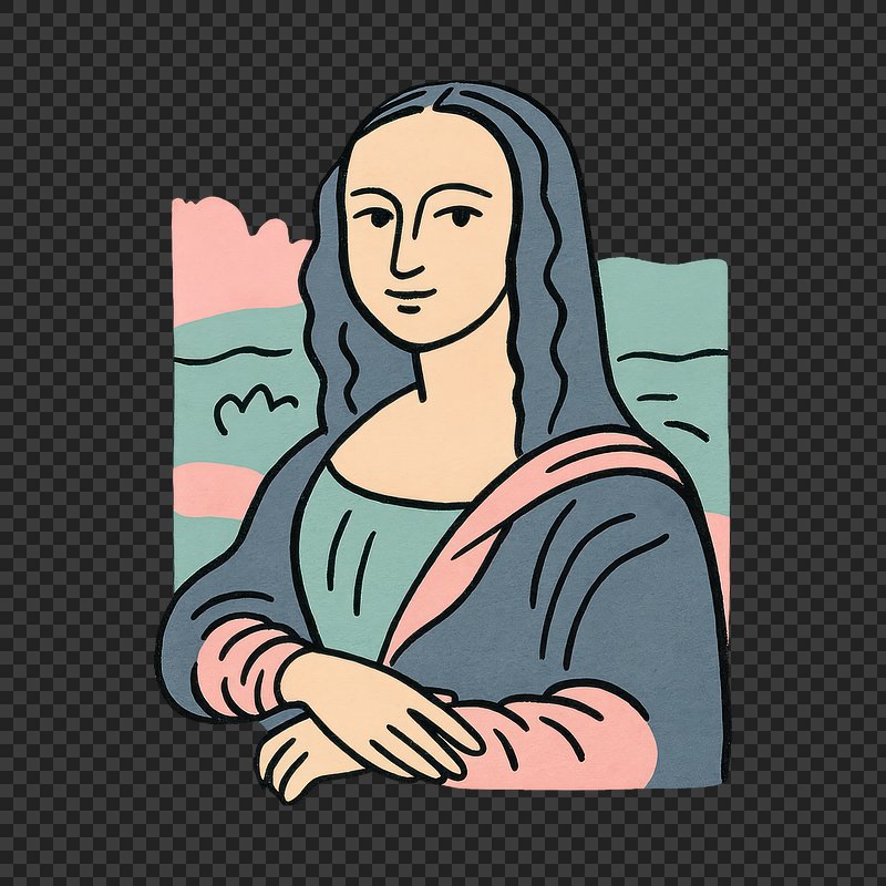 Cartoon Mona Lisa Images | Free Photos, PNG Stickers, Wallpapers ...