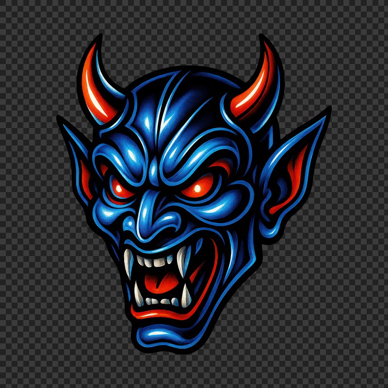 Blue Devil Face Images | Free Photos, PNG Stickers, Wallpapers ...