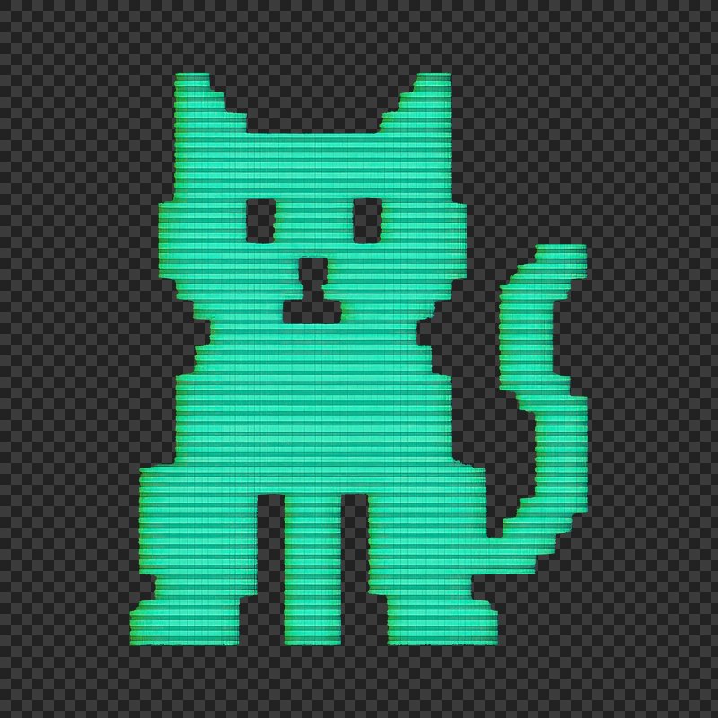 Pixelated Cat Images | Free Photos, PNG Stickers, Wallpapers ...