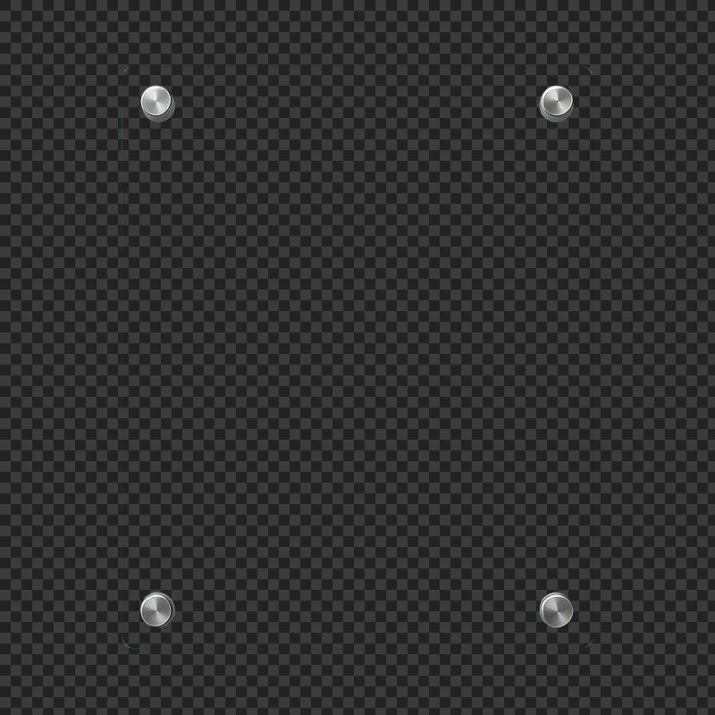 Clear glass sign with screws | Free Photo - rawpixel