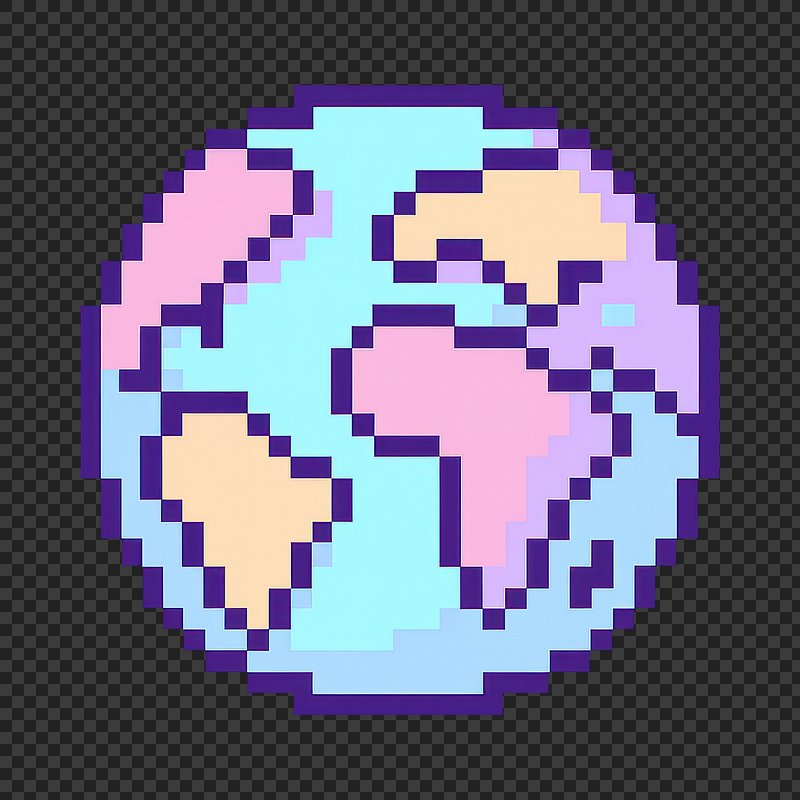Pixel Earth Style PNG Images | Free Photos, PNG Stickers, Wallpapers ...