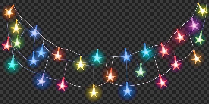PNG Garland colorful string light | Free PNG - rawpixel