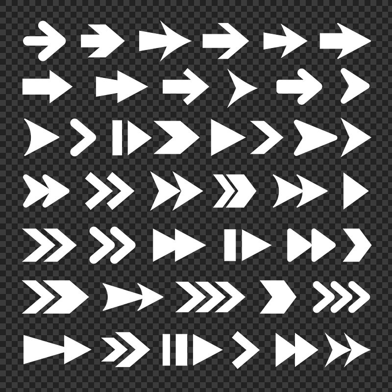 White Arrow PNG Images | Free Photos, PNG Stickers, Wallpapers ...