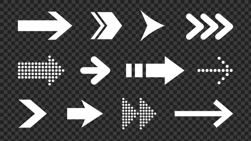 White Arrow PNG Images | Free Photos, PNG Stickers, Wallpapers ...