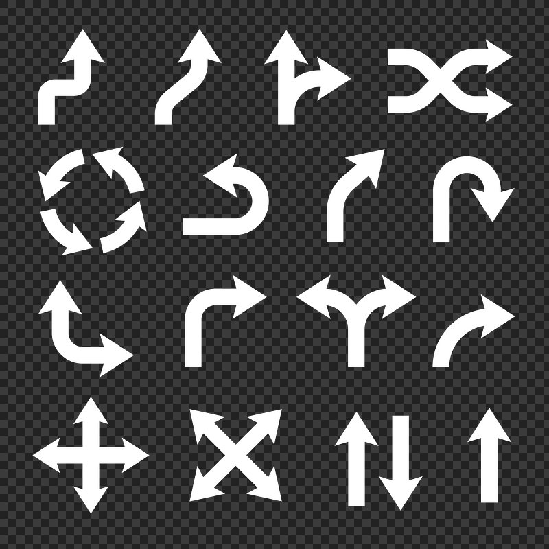 White Arrow PNG Images | Free Photos, PNG Stickers, Wallpapers ...