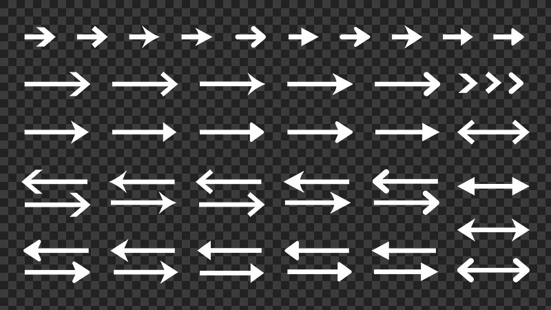 White Arrow PNG Images | Free Photos, PNG Stickers, Wallpapers ...