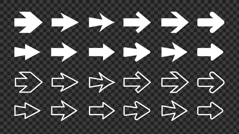 White Arrow PNG Images | Free Photos, PNG Stickers, Wallpapers ...