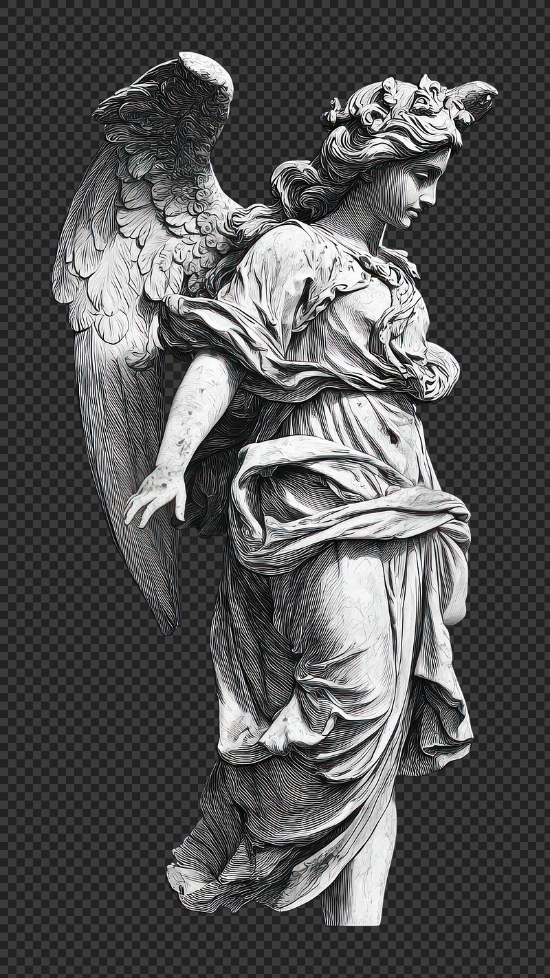 Angel Statues Sculpture Design Isolated Transparent Images | Free ...