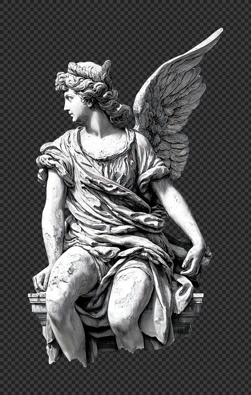 Angel Statues Sculpture Design Isolated Transparent Images | Free ...