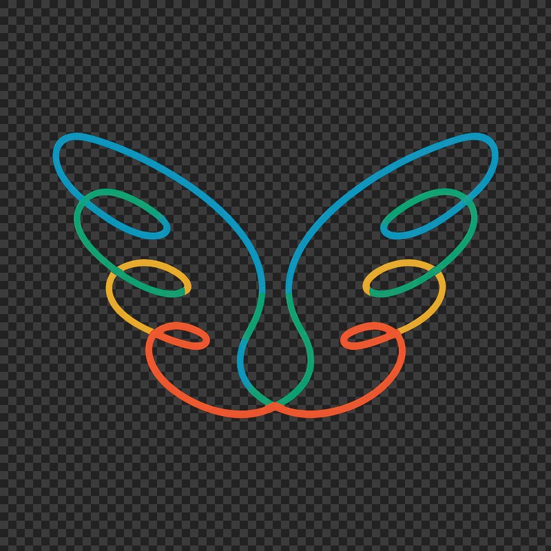 Transparent Blue Butterfly Design Colorful Images | Free Photos, PNG ...