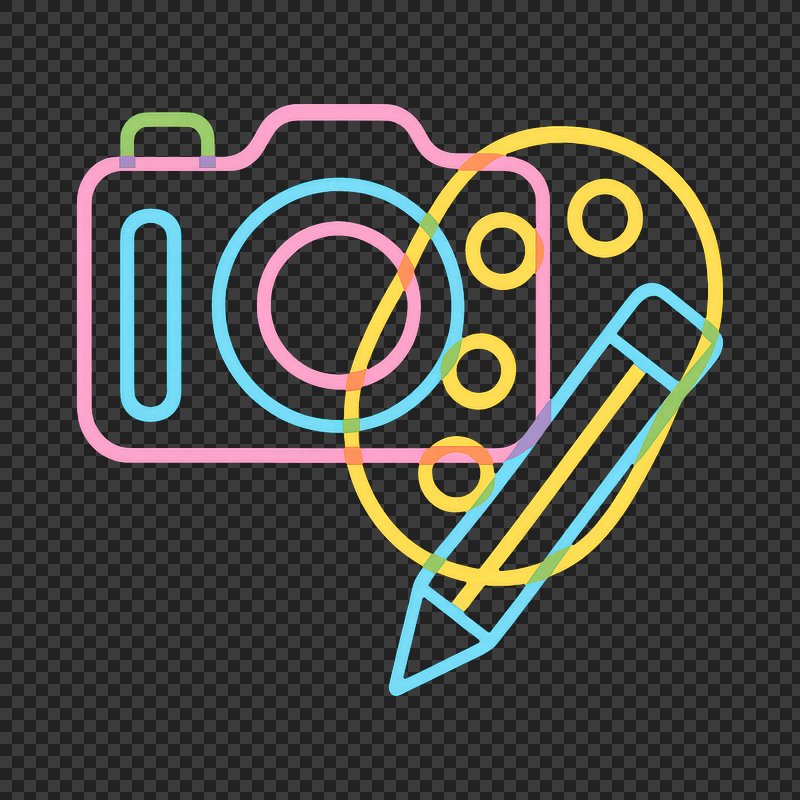Camera Neon Aesthetic Images | Free Photos, PNG Stickers, Wallpapers ...