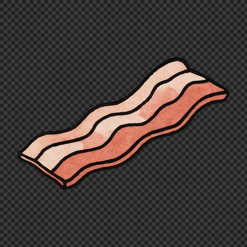 Transparent Bacon Book Watercolor Illustration Images | Free Photos ...