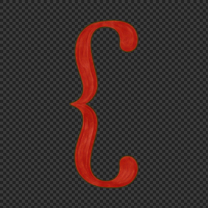 Curly Brackets Alphabet Images | Free Photos, PNG Stickers, Wallpapers ...