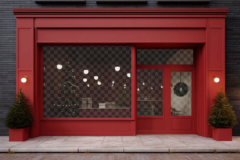 Shops Facade Building Storefront Window Mockup Images | Free Photos ...