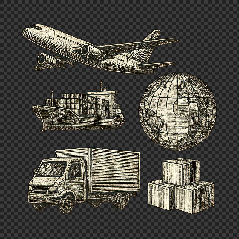Airplane Cargo Transportation Illustration Images | Free Photos, PNG ...