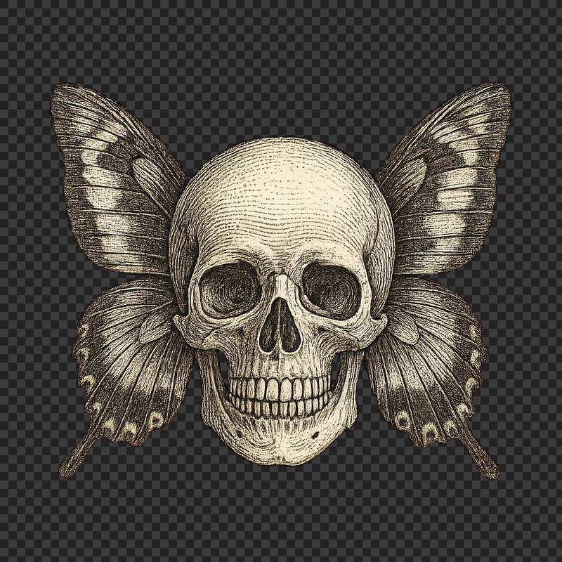 Skull+butterfly Transparent Images | Free Photos, PNG Stickers ...