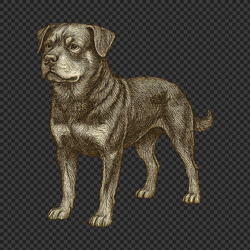 Rottweiler+drawing Pet Canine Images | Free Photos, PNG Stickers ...
