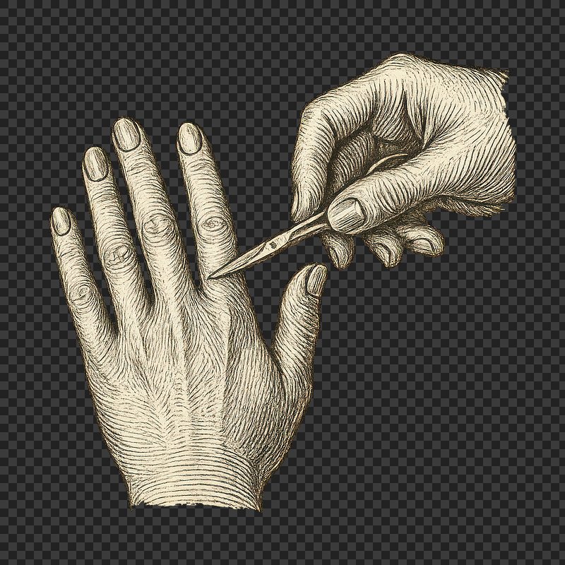 Drawing Of Anatomical Hand PNG Vintage Images | Free Photos, PNG ...
